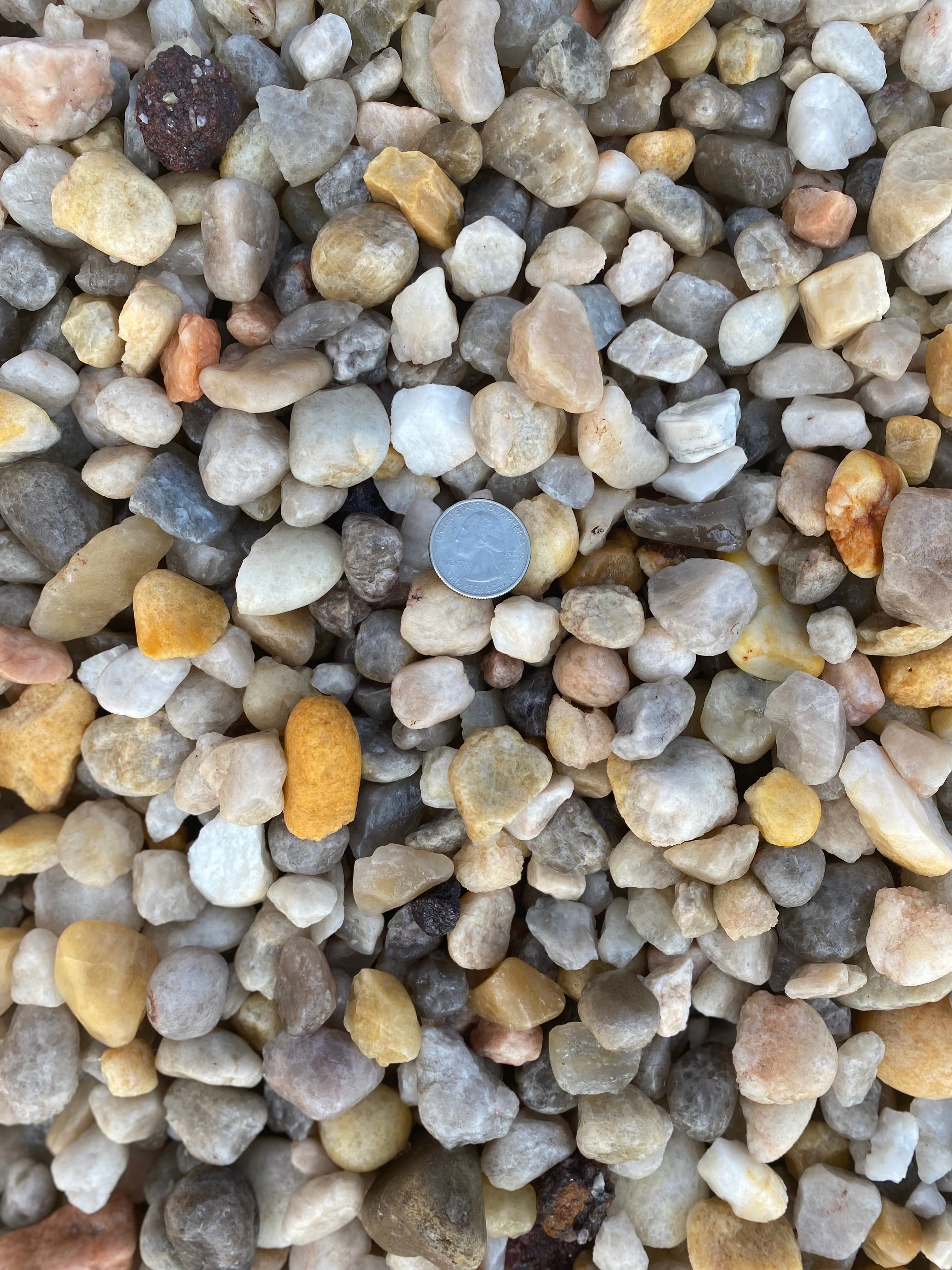 Light River Rock | Volusia Mulch and Stone